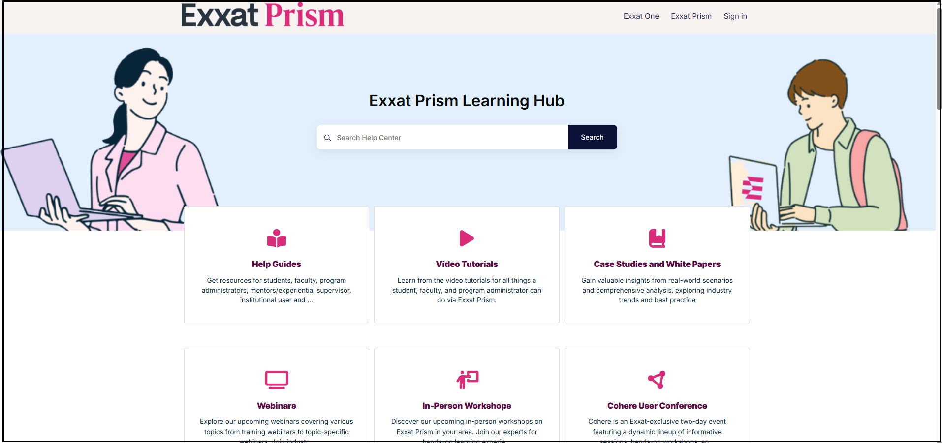Using Resource Center – Exxat