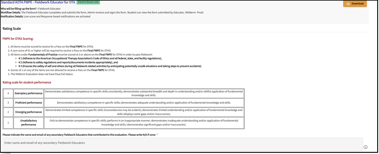 Fieldwork Performance Evaluation Tool – Exxat