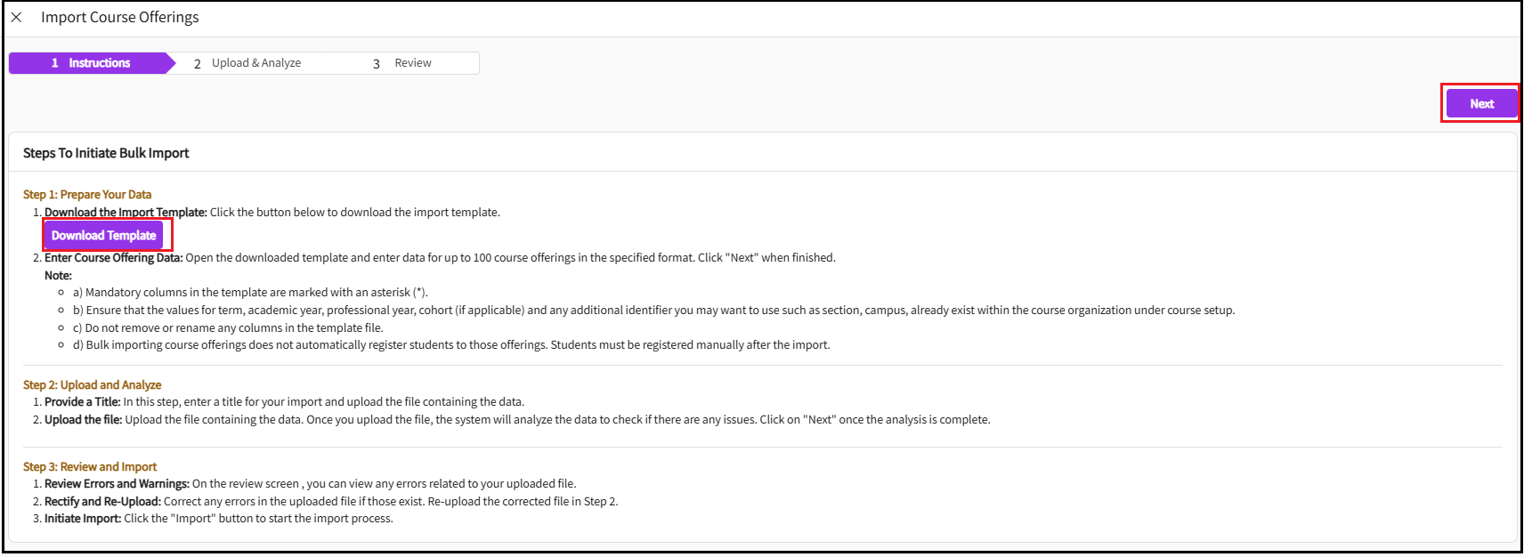 Adding & Editing Course Offerings – Exxat